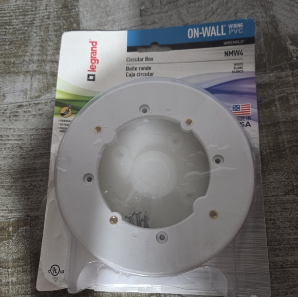 legrand | Other | Wiremold White Round Fixture Box Nmw4 | Poshmark